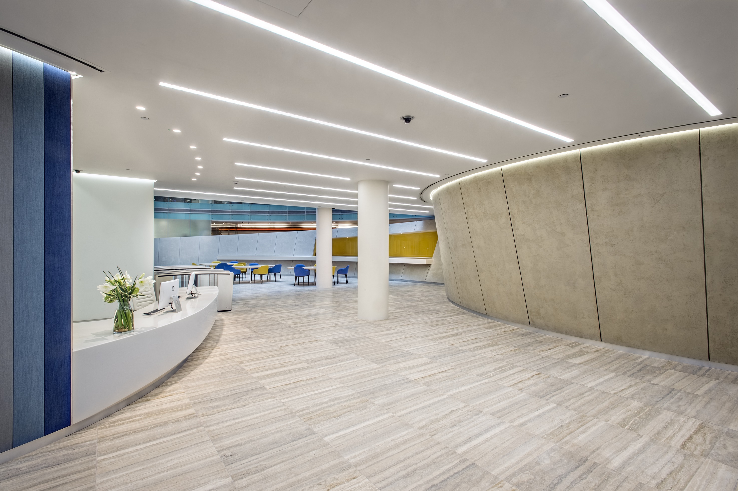 25 Copthall Avenue Reception | Projects Settings | QOB